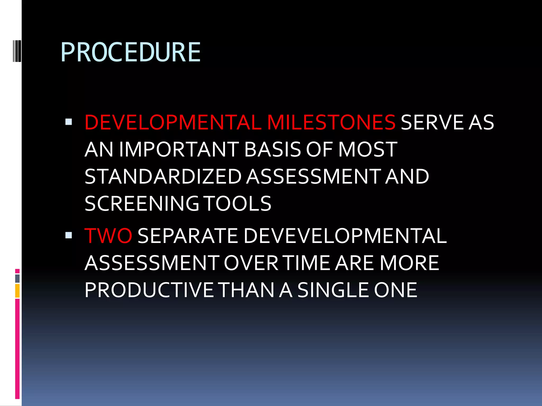 Developmental assessment and screening | PPTX