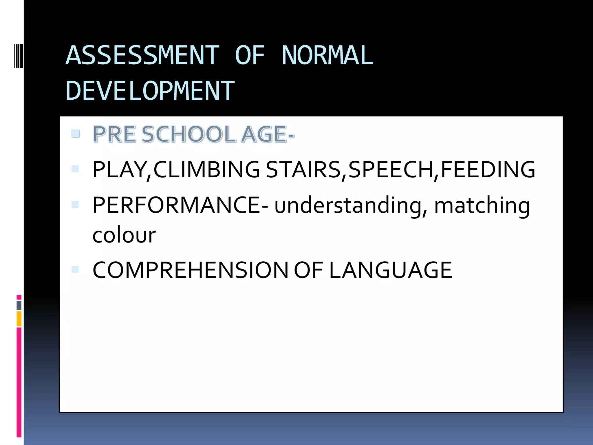Developmental assessment and screening | PPTX