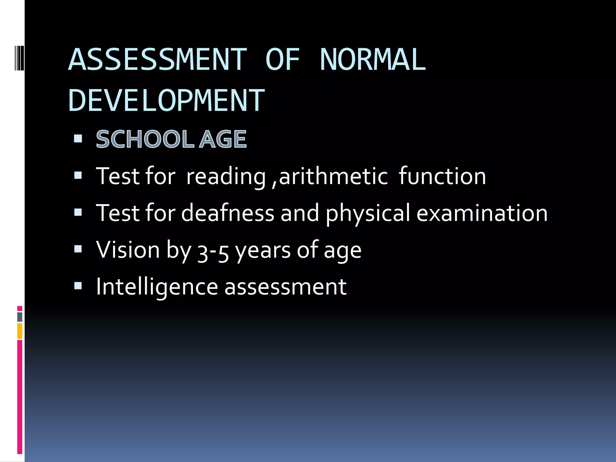 Developmental assessment and screening | PPTX