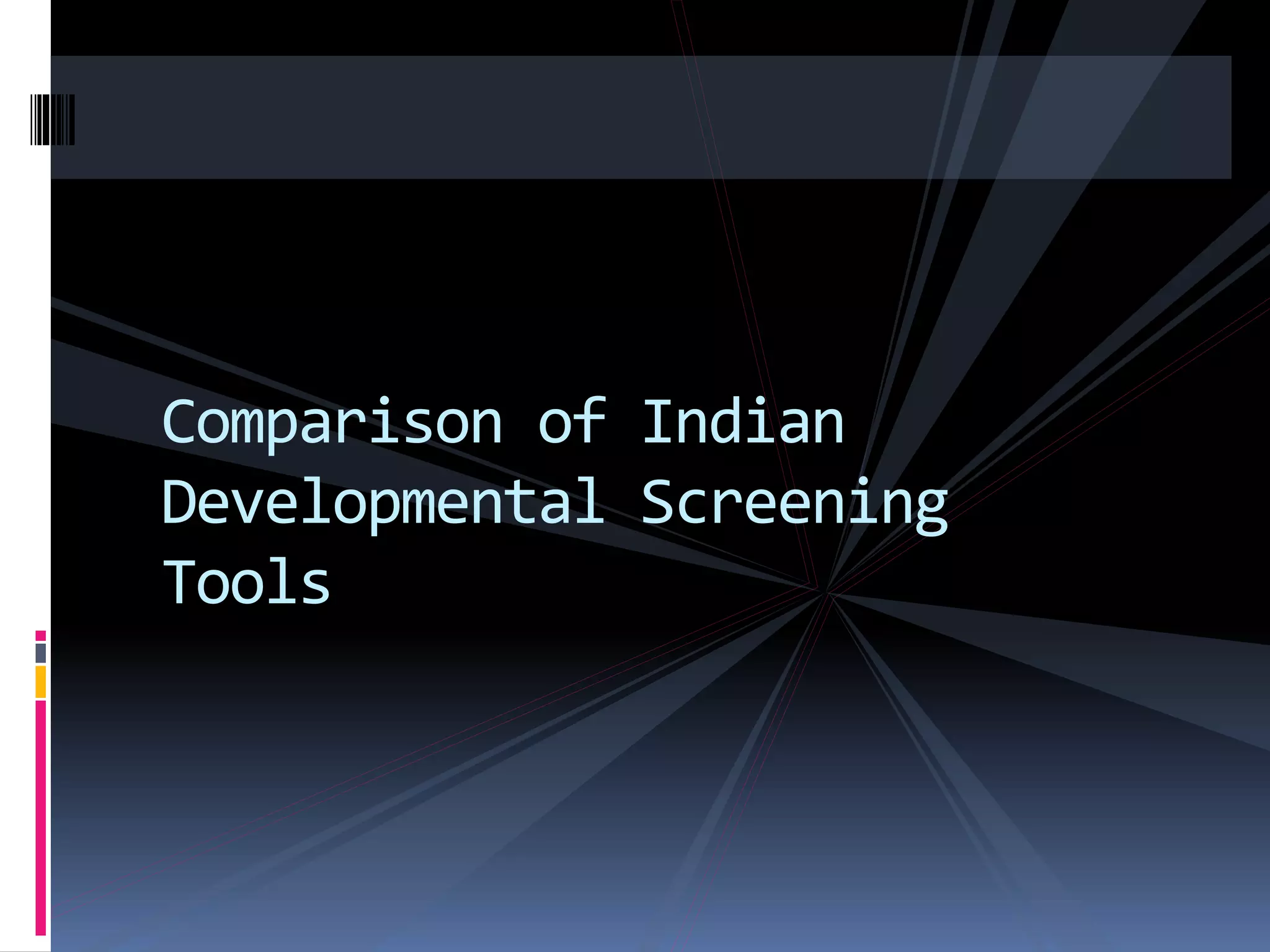 Developmental assessment and screening | PPTX