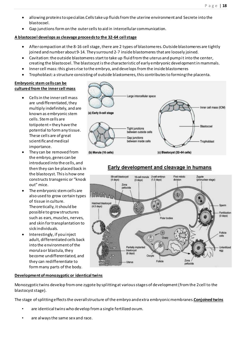 Developmental biology
