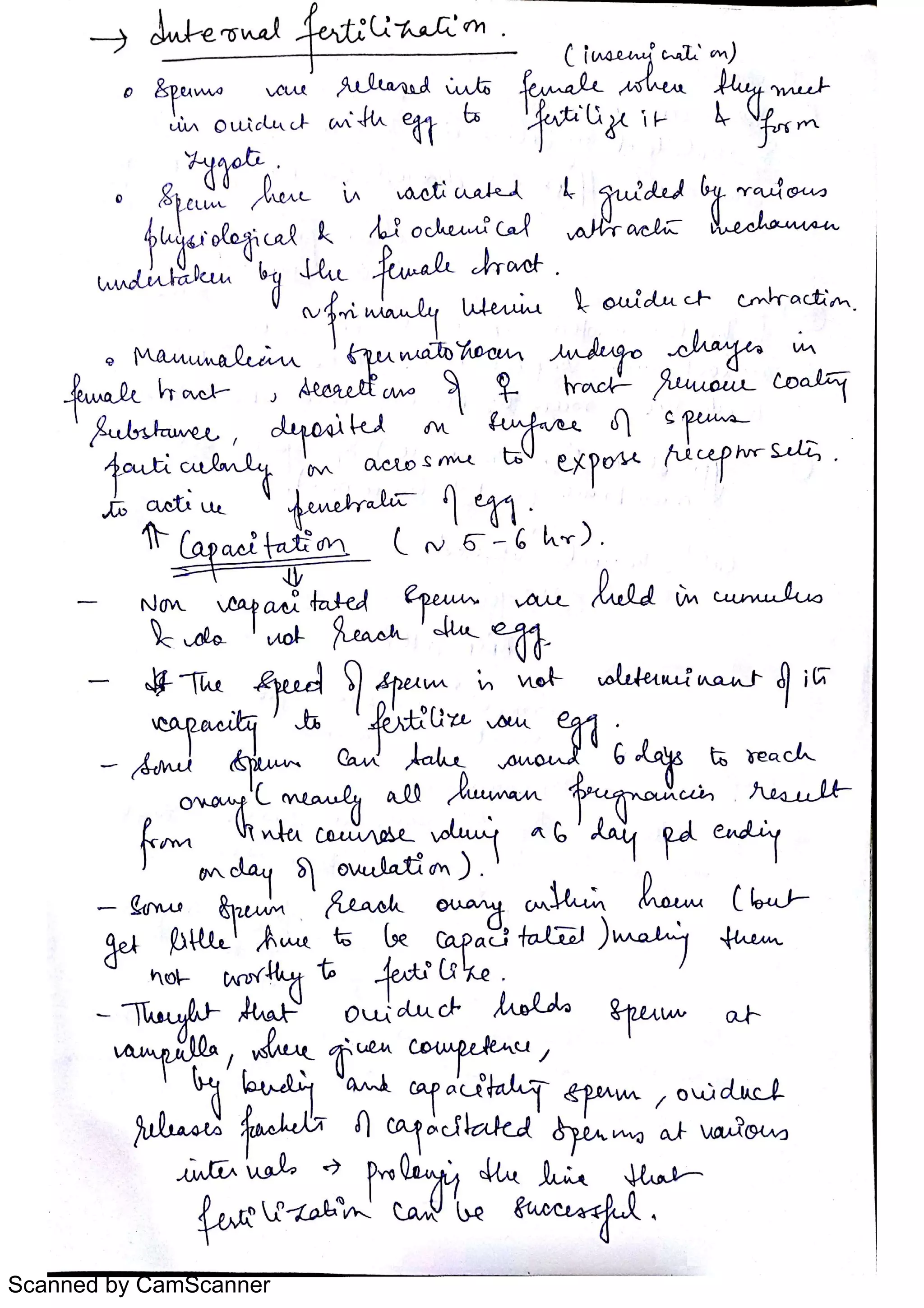 Developmental biology notes-Zoology, third year, Delhi University | PDF