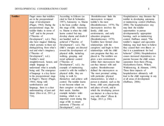 Developmental Considerations Chart | DOCX
