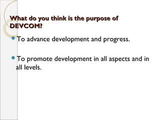 DEVCOM | PPT