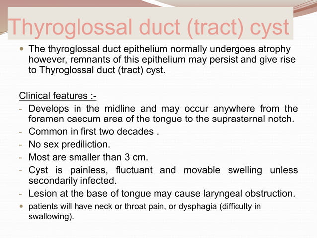 Developmental cysts.pptx | Ear, Nose and Throat Conditions | Diseases ...