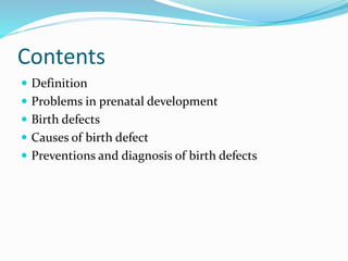 Developmental defects | PPTX