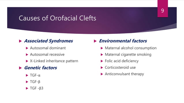 Developmental defects of oral & maxillofacial region | PPTX | Dental ...