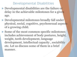 Cognitive developemental delay | PPTX