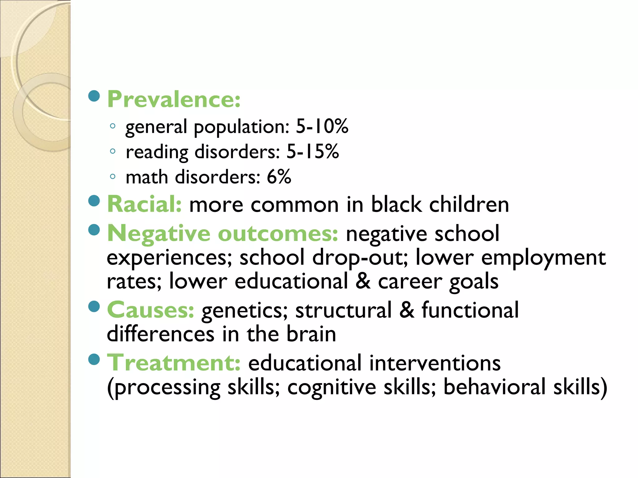 Childhood disorders | PPT