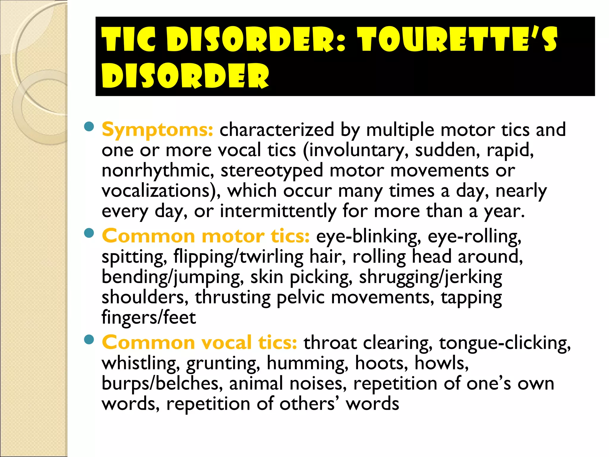 Childhood disorders | PPT