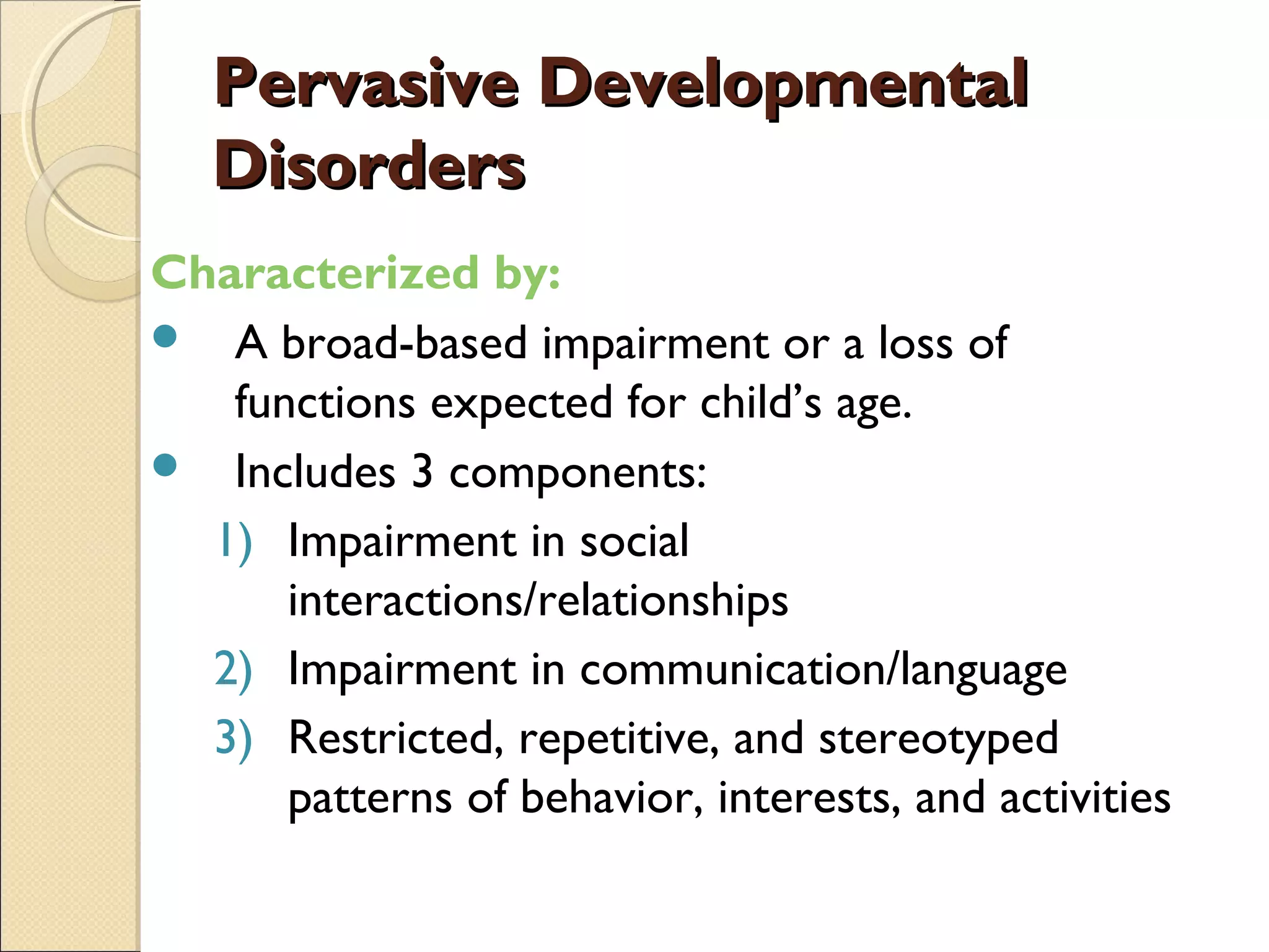 Childhood disorders | PPT