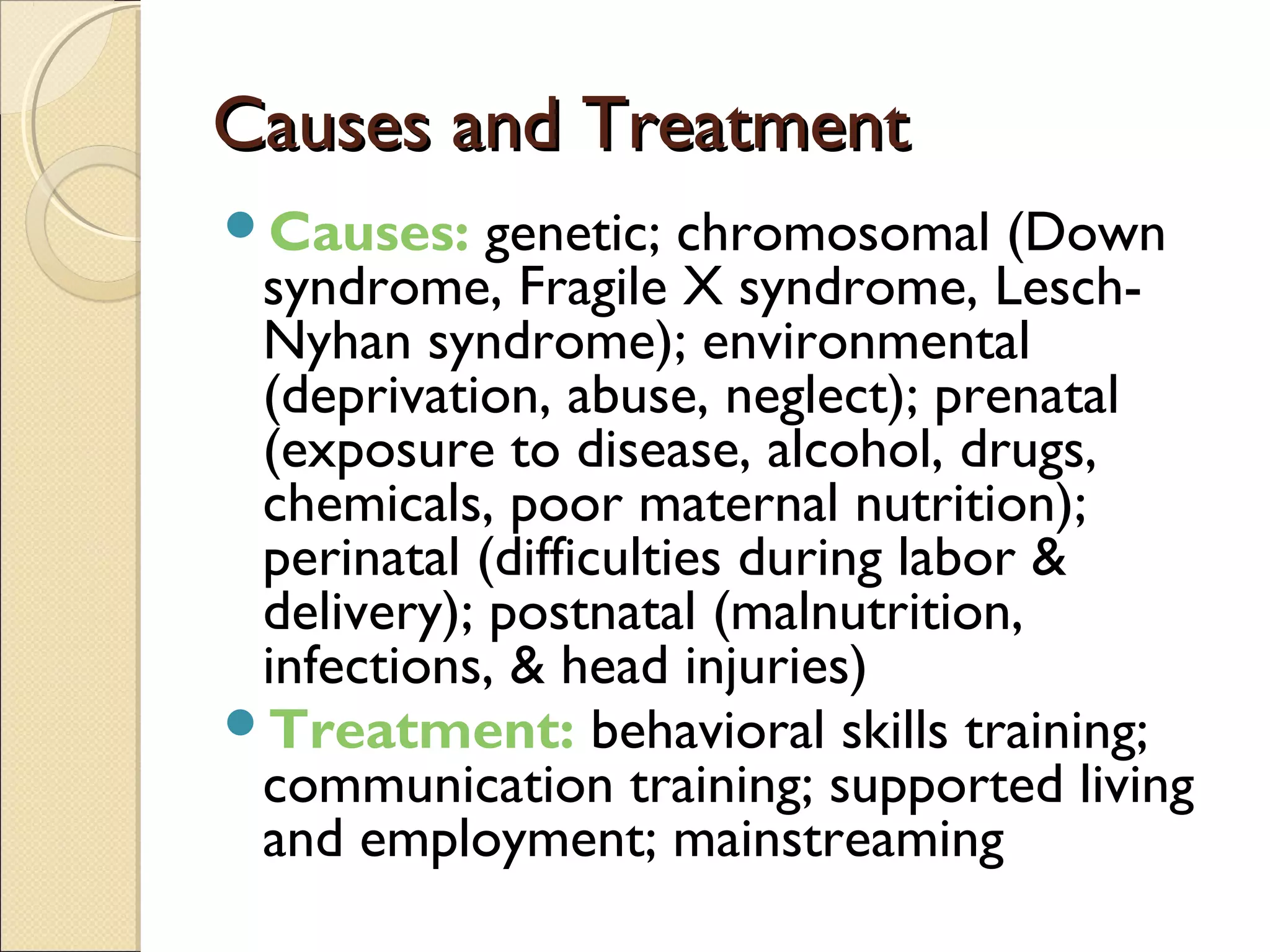 Childhood disorders | PPT