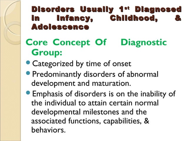 Childhood disorders | PPT