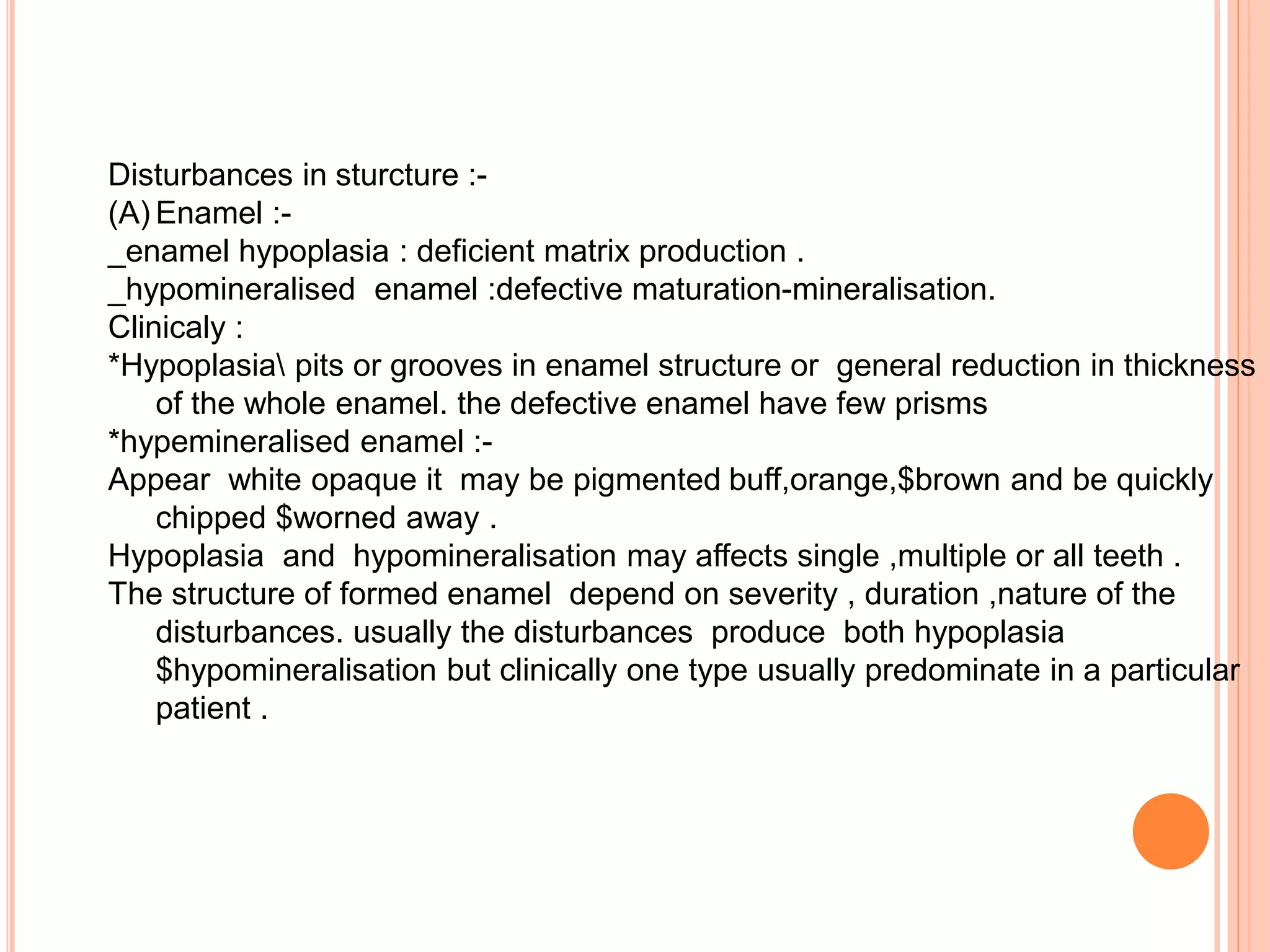Oral Pathology - Developmental disorders of teeth and craniofacial ...