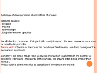 Oral Pathology - Developmental disorders of teeth and craniofacial ...