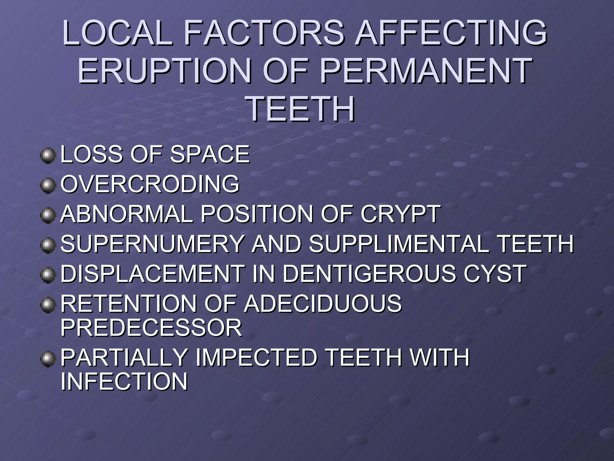 Developmental disorders of teeth and related tissue | PPT