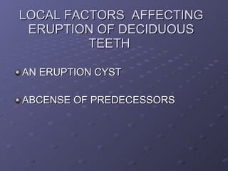 Developmental disorders of teeth and related tissue | PPT