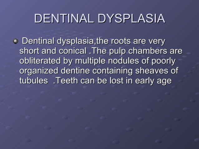 Developmental disorders of teeth and related tissue | PPT