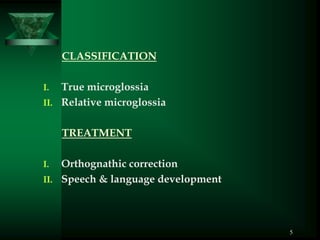 Developmental disorders of tongue elvis chiramel david | PPTX
