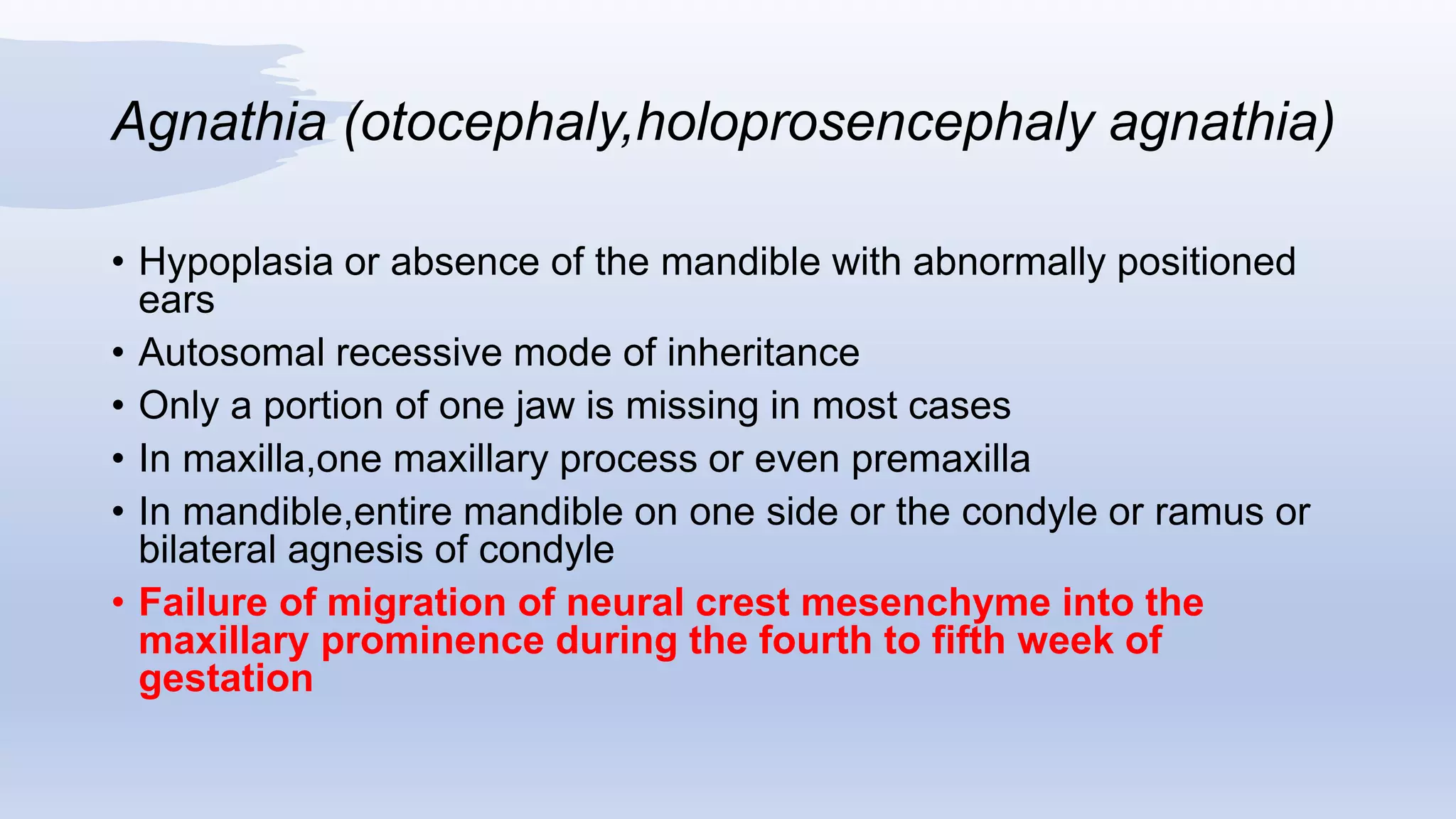 Developmental disturbances of oral and paraoral structures | PPTX