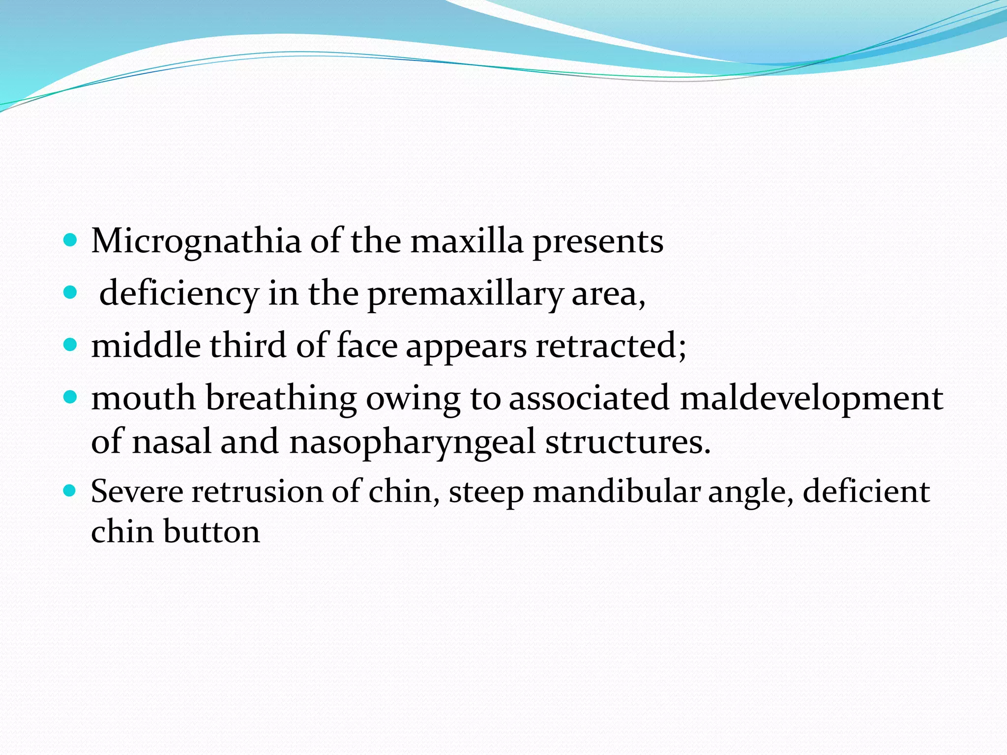 Developmental disturbances of the jaws | PPTX