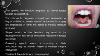 DEVELOPMENTAL DISTURBANCES OF TONGUE | PPTX
