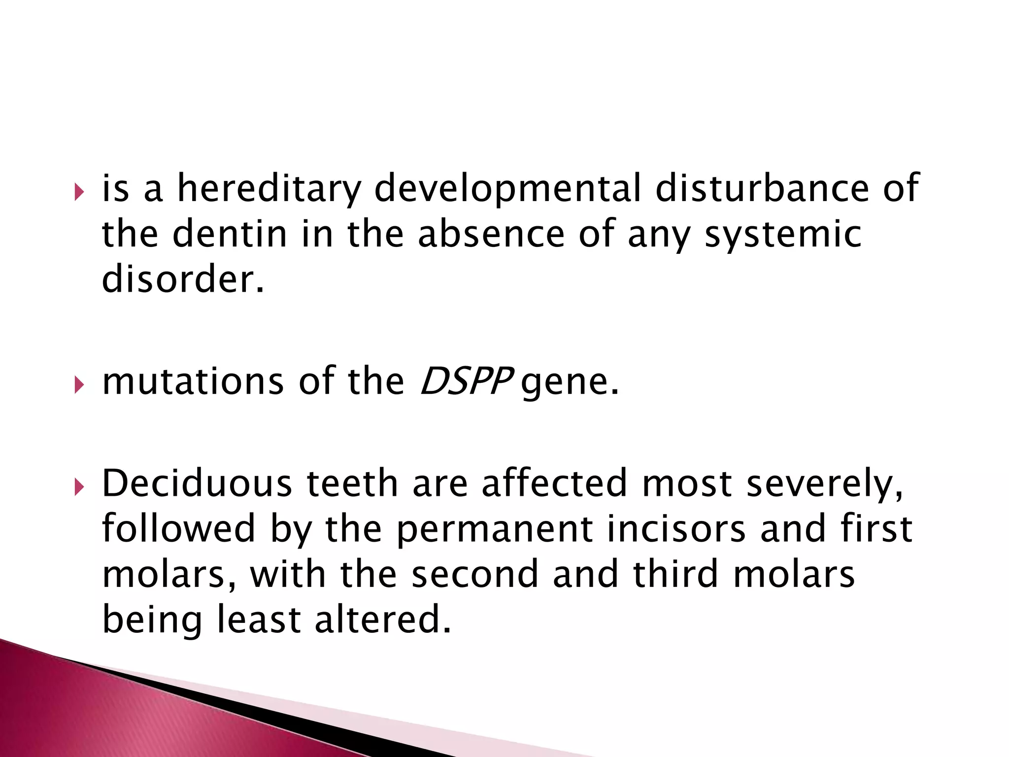 Developmental disturbances of tooth structure | PDF