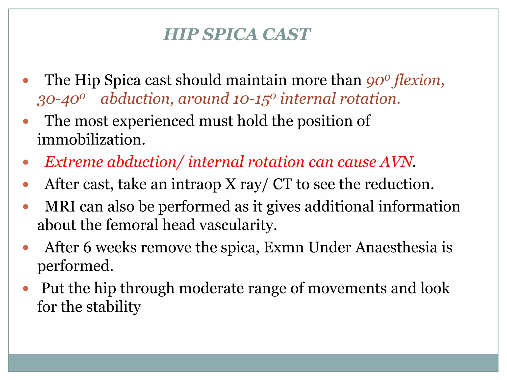 Developmental dyspalsia of hip | PPTX