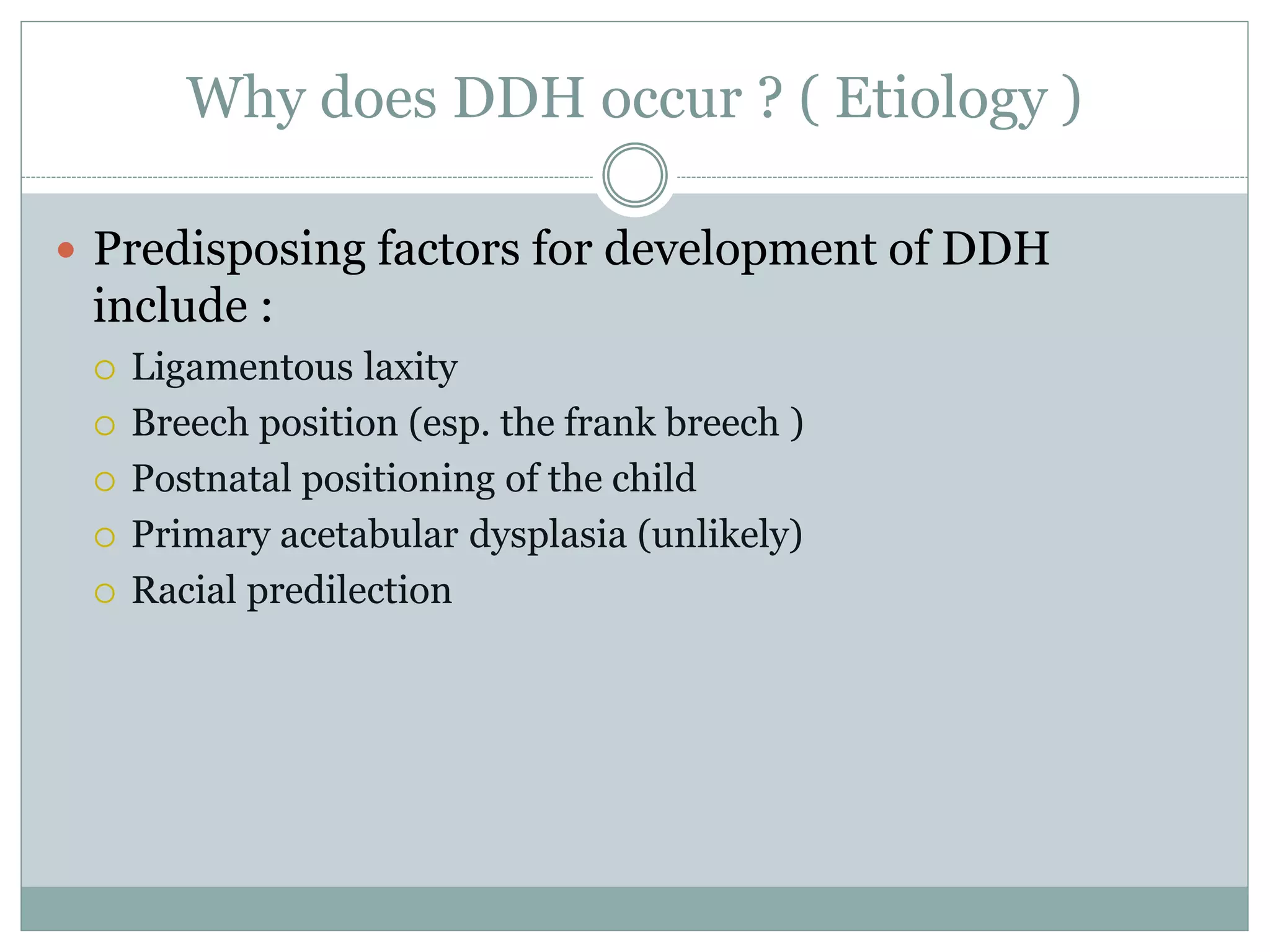 Developmental dyspalsia of hip | PPTX