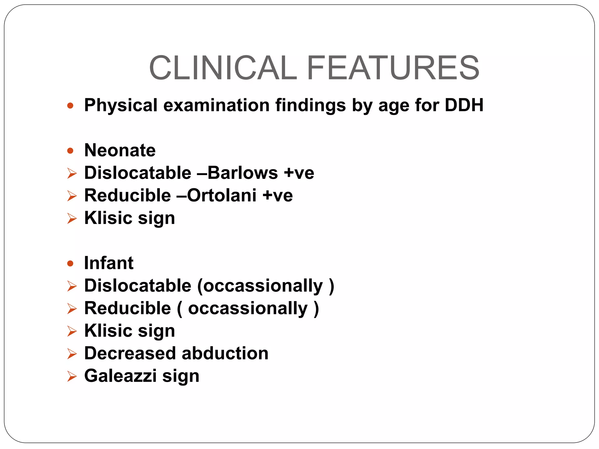 Developmental dysplasia hip | PPTX