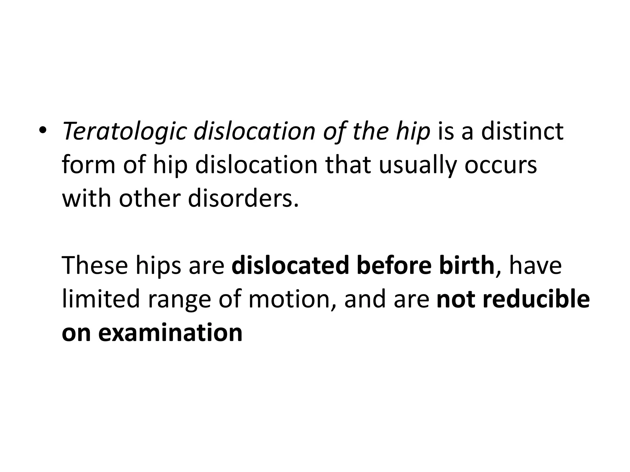 Developmental dysplasia of hip | PPTX