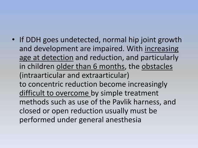 Developmental dysplasia of hip 1 | PPTX