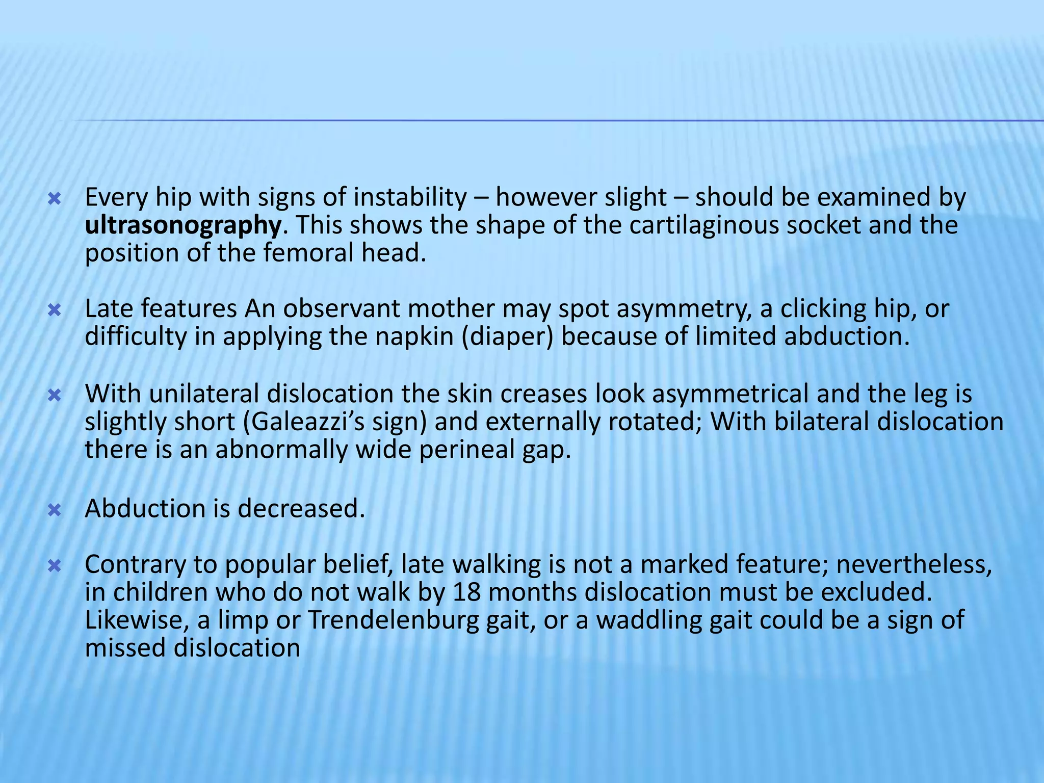 Developmental dysplasia of the hip | PPTX