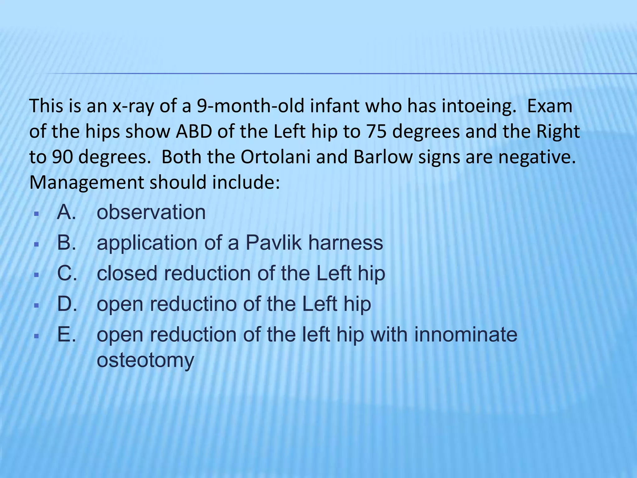 Developmental dysplasia of the hip | PPTX