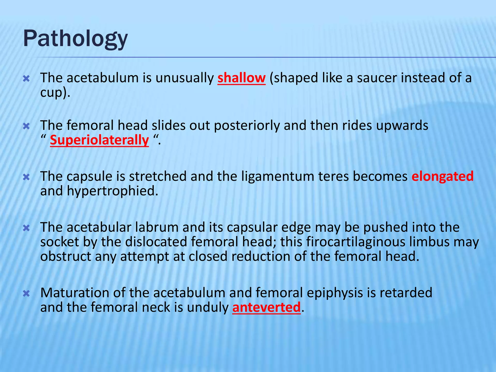 Developmental dysplasia of the hip | PPTX