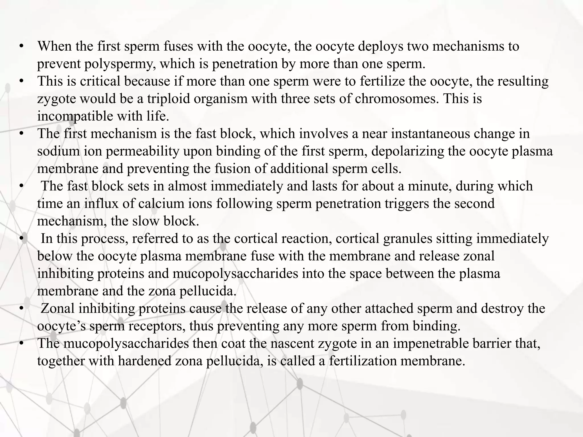 Developmental genetics(fertilization and gametogenesis) | PPT