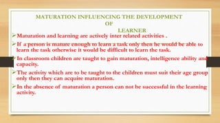 LEARNER AS A DEVELOPING INDIVIDUAL | PPTX