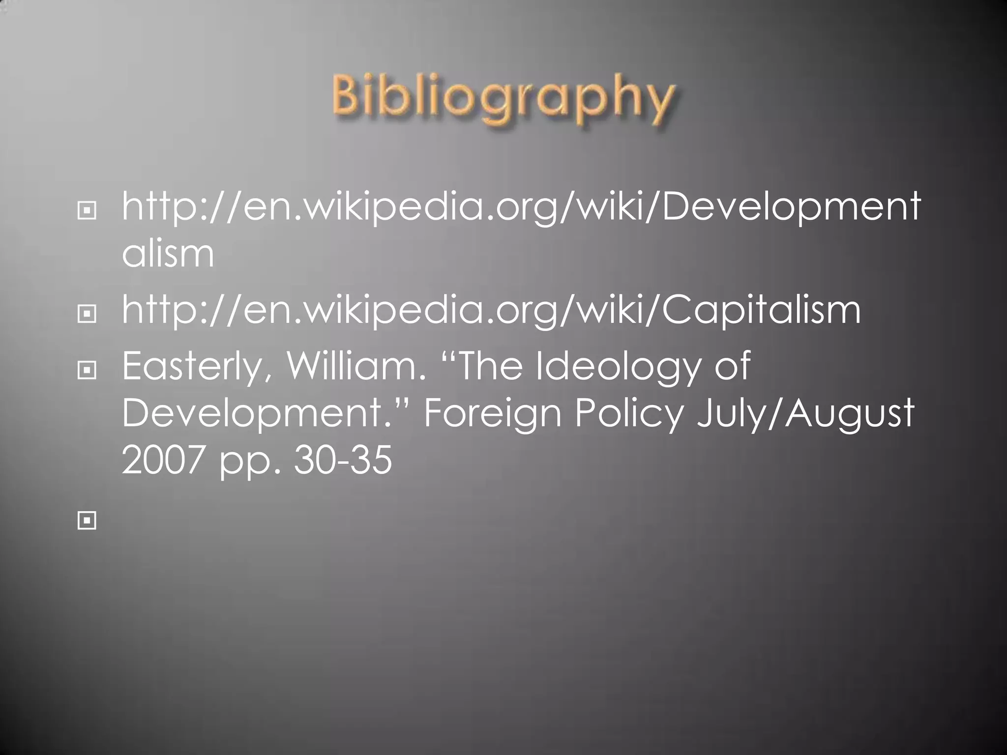 Developmentalism-Miha | PPTX