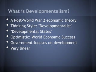 Developmentalism | PDF