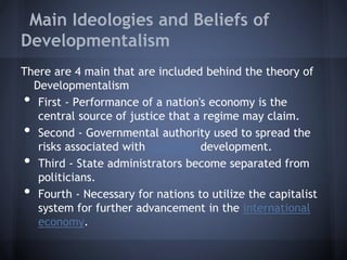 Developmentalism | PDF