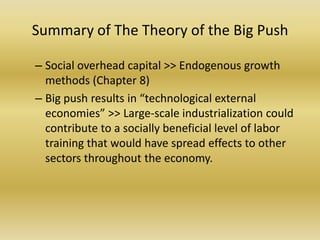 Developmentalist theories of economic development | PPTX