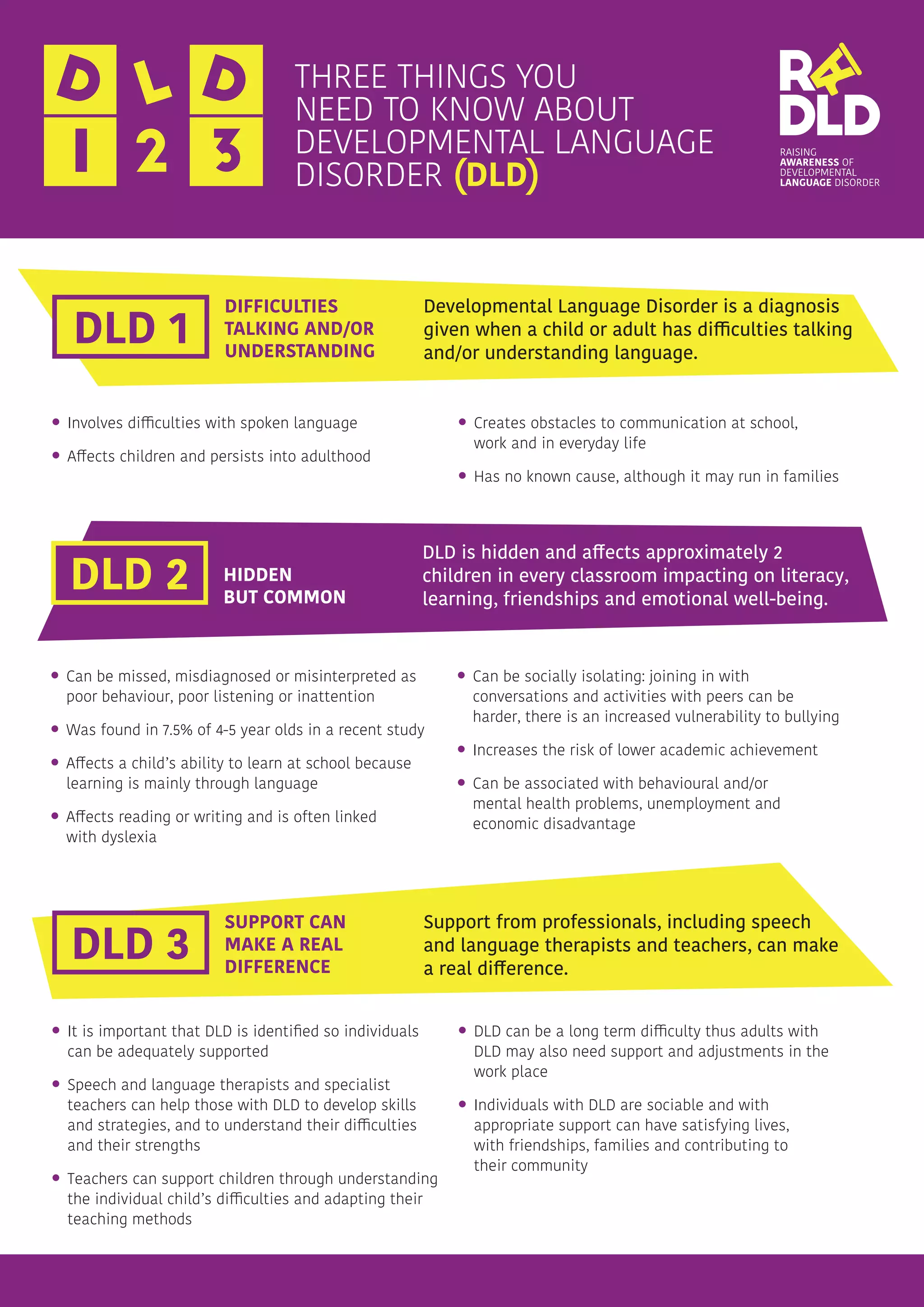 Developmental Language Disorder DLD123 fact sheet by RADLD 2017.pdf