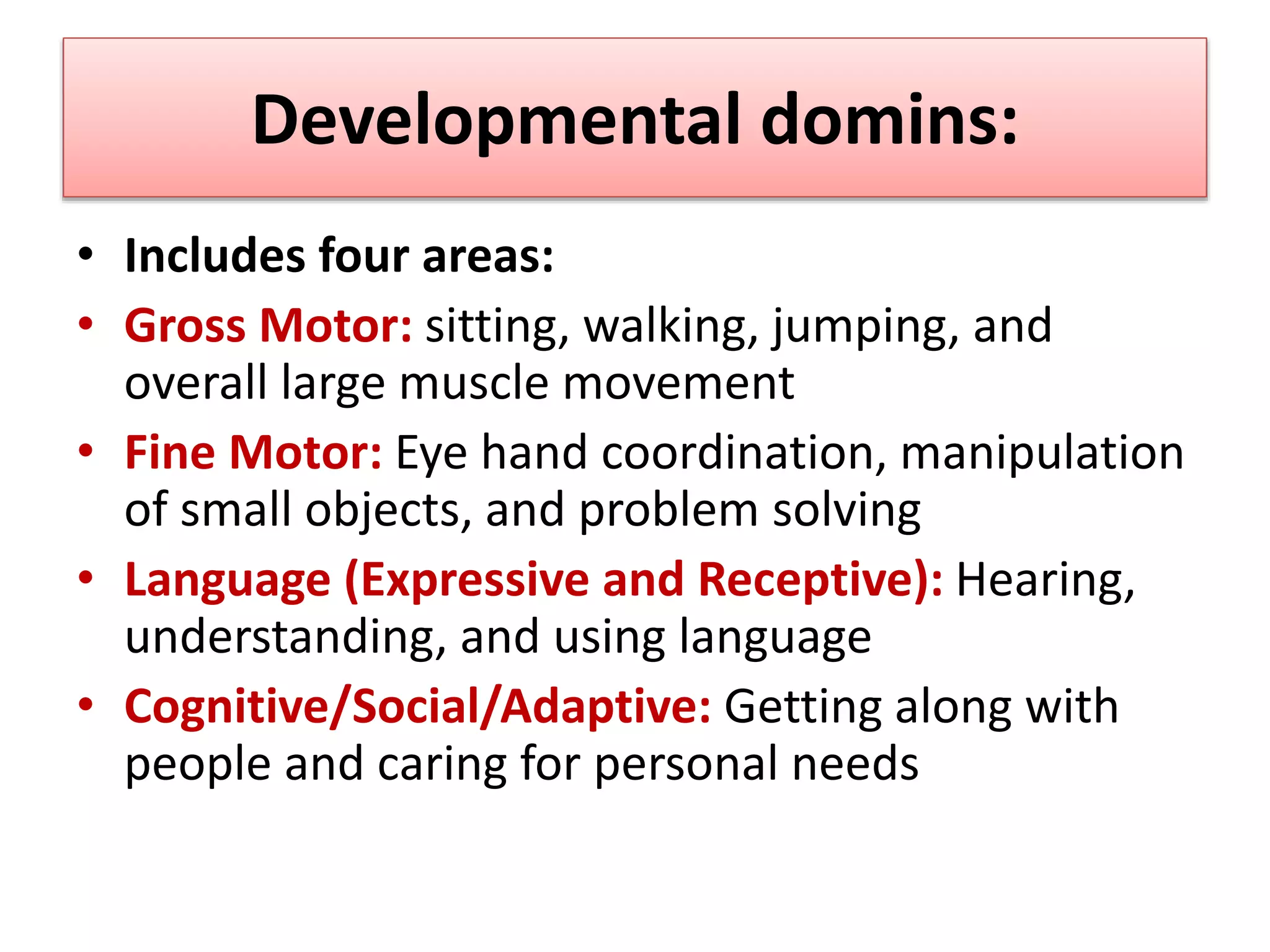 Developmental milestones | PPTX