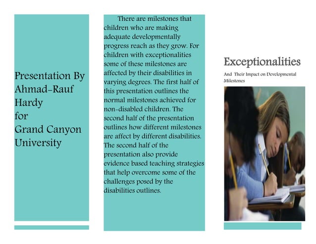 Developmental milestones brochure | PPTX