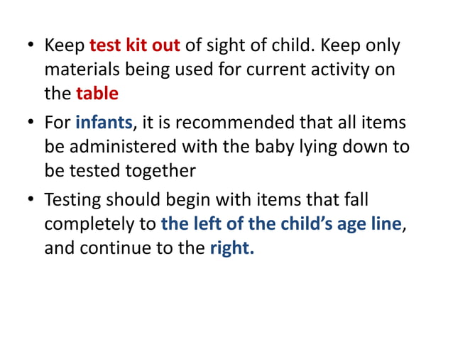 Developmental Screening test (Denver II - Overview) | PPTX | Parenting ...