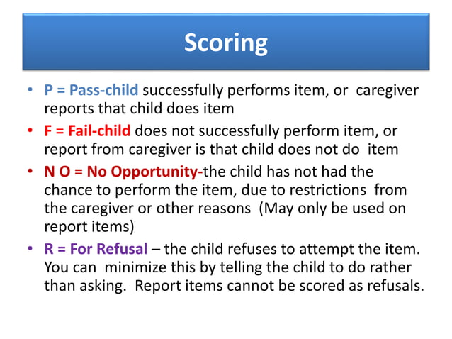 Developmental Screening test (Denver II - Overview) | PPTX | Parenting ...