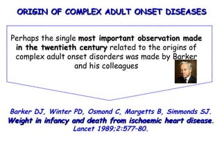 Developmental origins adult diseases | PPT