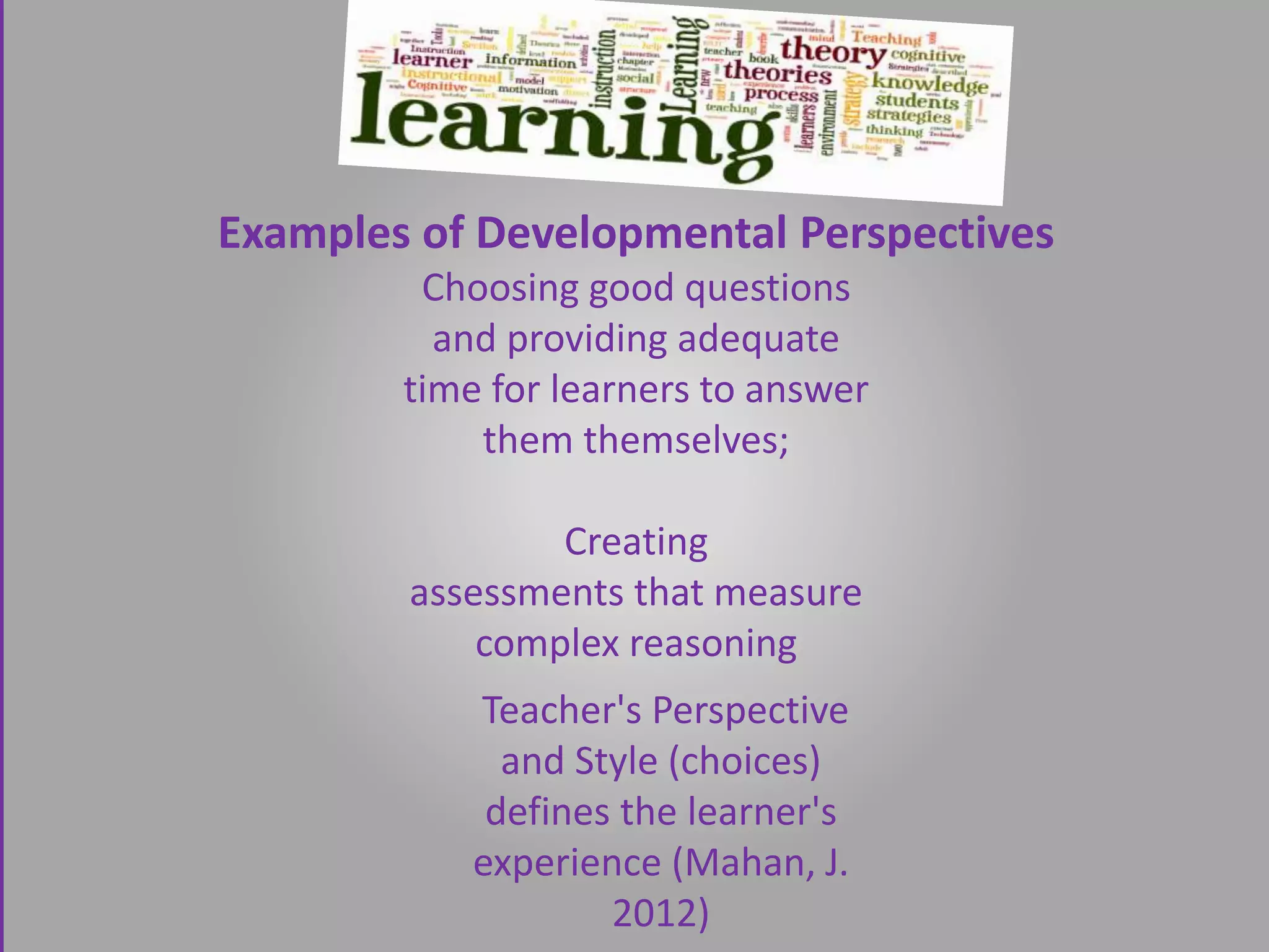 Developmental perspective presentation | PPTX