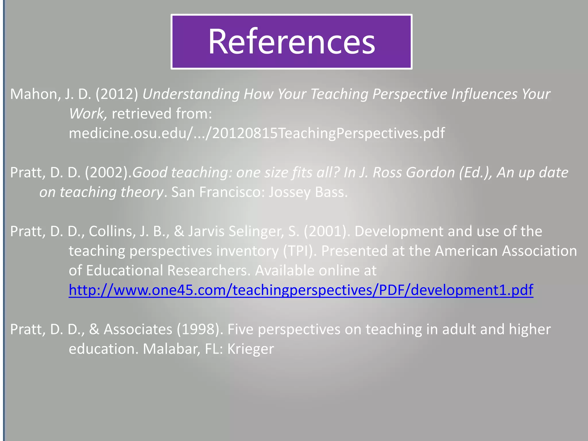 Developmental perspective presentation | PPTX