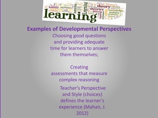 Developmental perspective presentation | PPTX